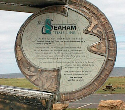 Seaham Hall Beach Car Park - Seaham Time Line Panel